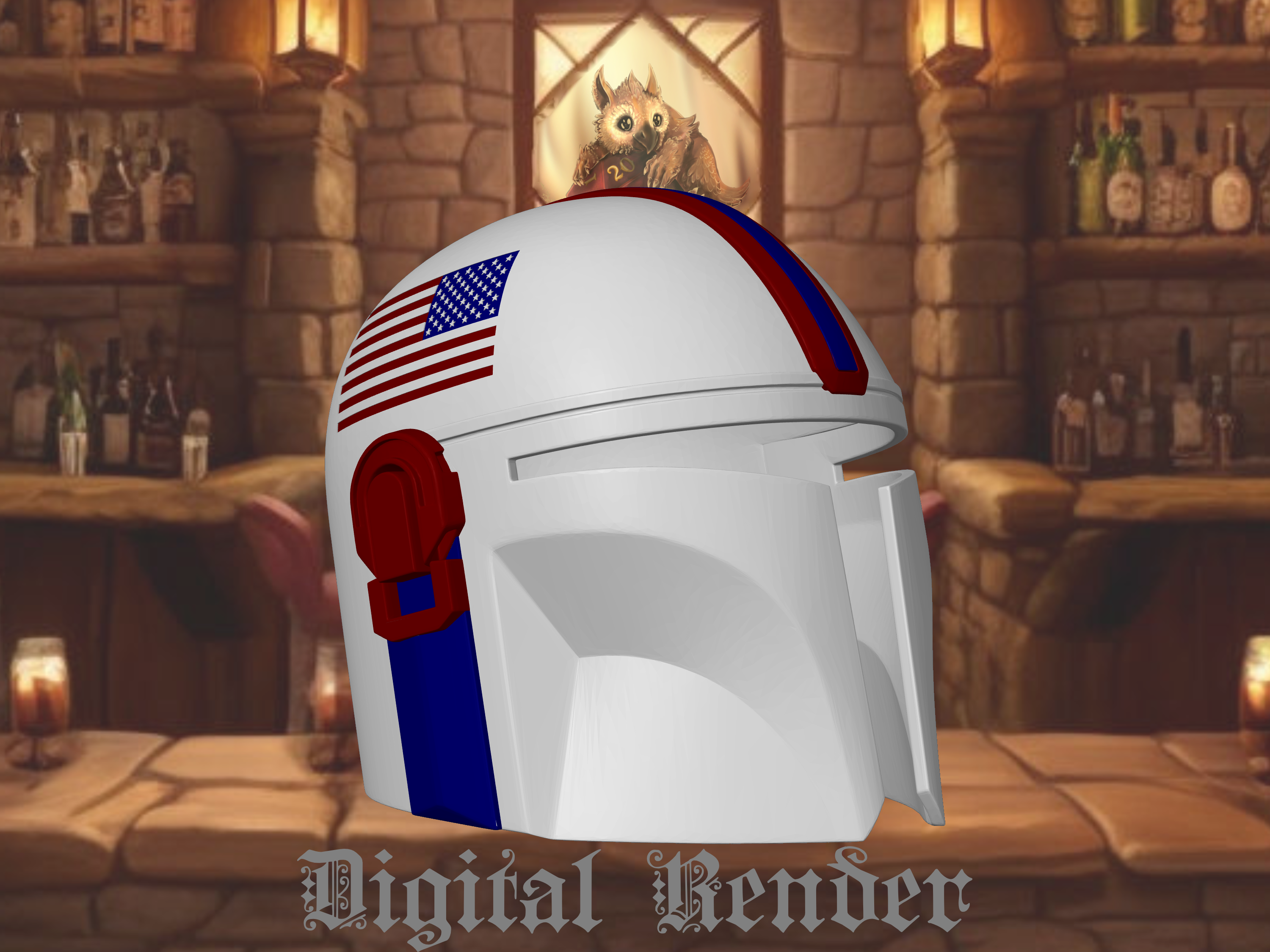 Mandomerican Helmet – Jase's Divine Wonders